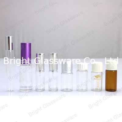 Custom Mini 10ml apothecary glass bottle with plastic cap