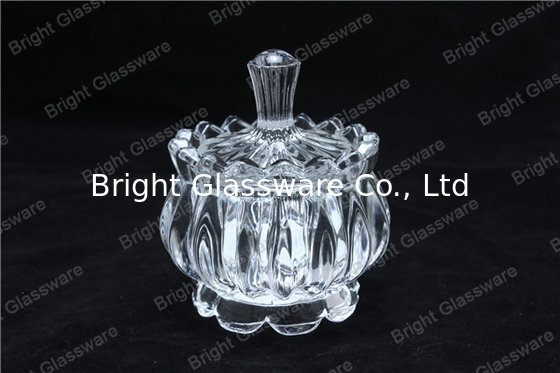 luxury mini electroplate gold glass candle jar, gold glass container with gold lid