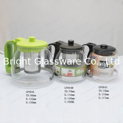 Glass Teapot Coffee Pot with stainless steel infuser