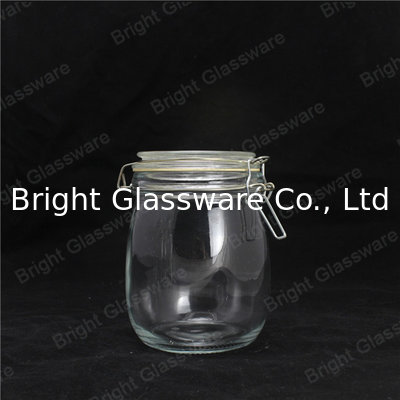 Made-in-china Cheap Best selling Sealable Glass Jar With Cilp Lid