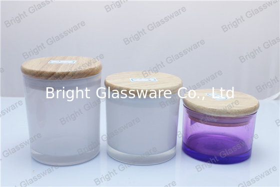 wedding decorative glass candle holder with rose gold lid