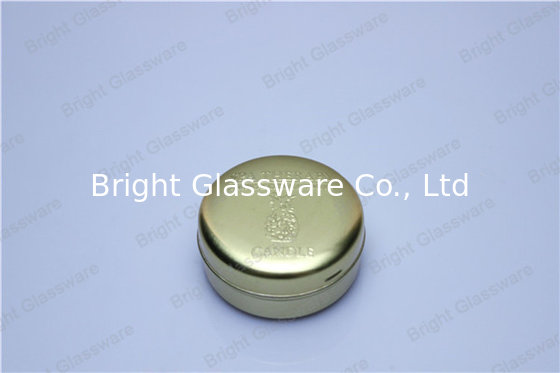 Custom Gold Candle Jars Tinplate With Custom Emboss Logo