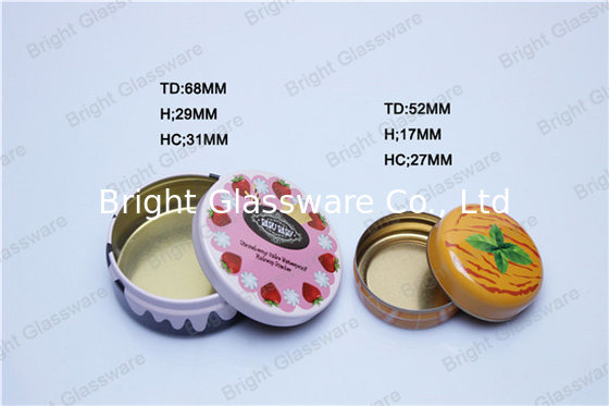 Custom Gold Candle Jars Tinplate With Custom Emboss Logo