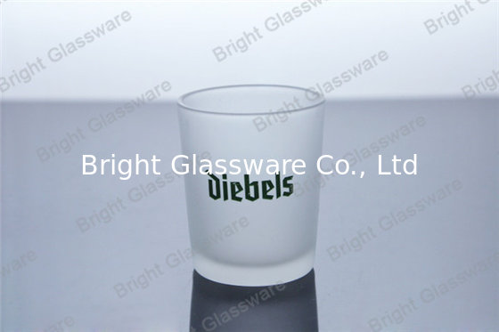 Frosted Glass Candle Holder