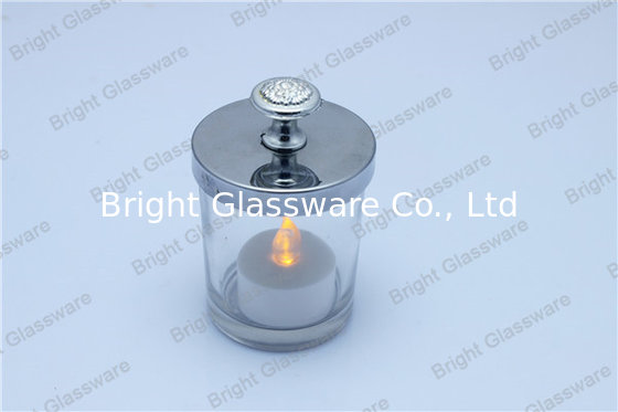 Latest Design candle jar with metal lid, candle container lid for decor