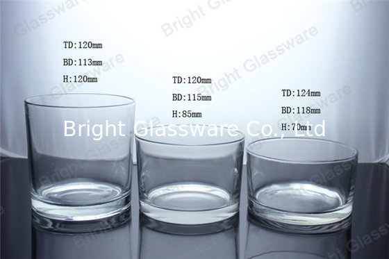 clear large cylinder glass candle jar in home decoration
