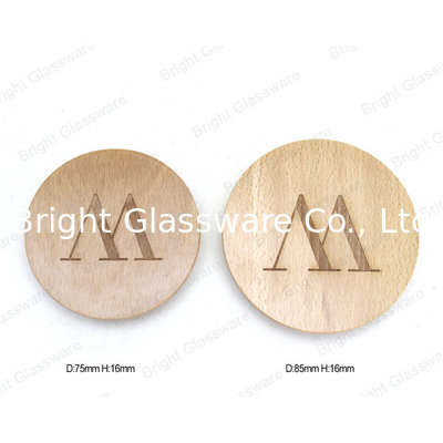 Customized Wooden Candle Lid With Brand Logo