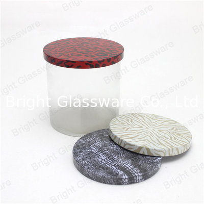 Customized Fashion Candle Jar Flat lid for Christmas Occassion