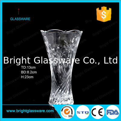 cheap clear glass vase for decoration