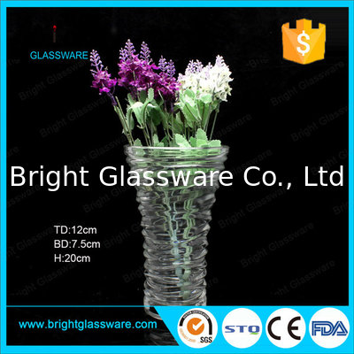cheap clear glass vase for decoration