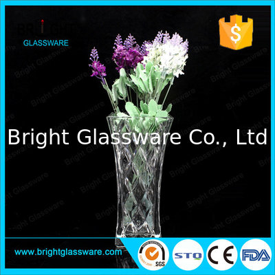 Clear Square Glass Flower Vase, Crystal Vase Decorations