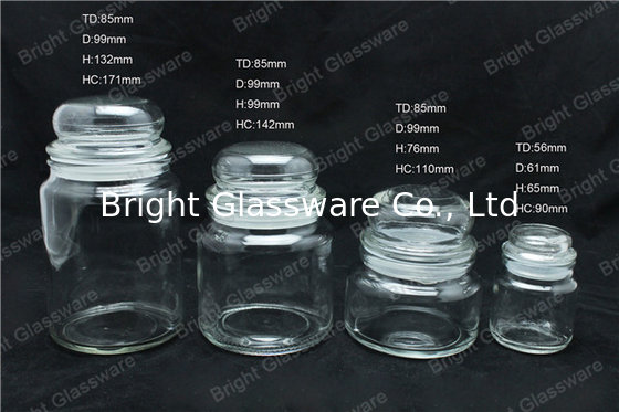 a series of the glass jar with lid, glass candle jar wholesale
