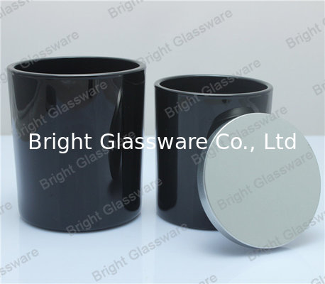 black candle holder with silver lid for wholesale