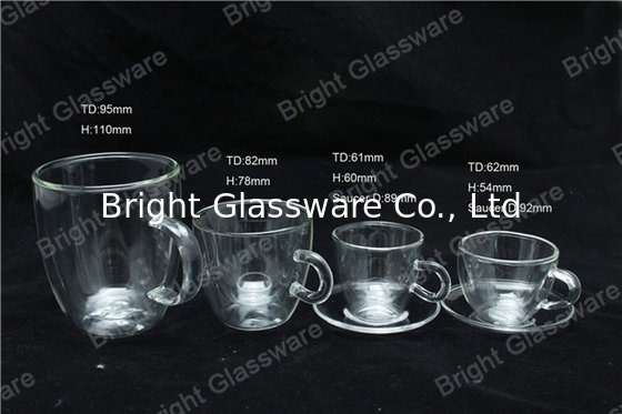 espresso cups, double wall thermo glasses, blown glass coffee cup, tea cup