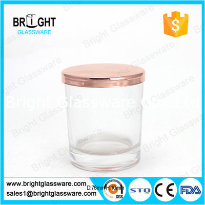 electroplating rose gold metal lids for candle holder