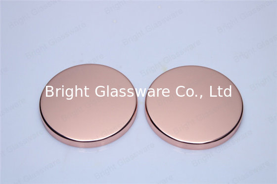 electroplating rose gold metal lids for candle holder