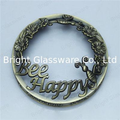 Luxury design glass yankee candle jars lids, jar metal lids sale