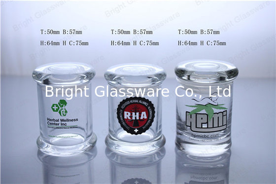 Luxury design glass jar, glass candle jar with custom logo