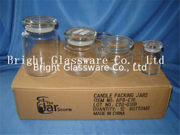 Different size Glass Candle Jars and Containers sale in Jar store