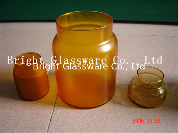 Beautiful solid color Glass Candle Jars for wholesale