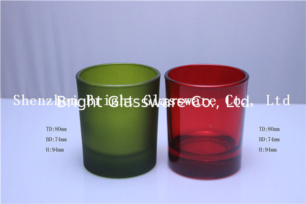 Custom Color Glass Candle Holder With Cheap price