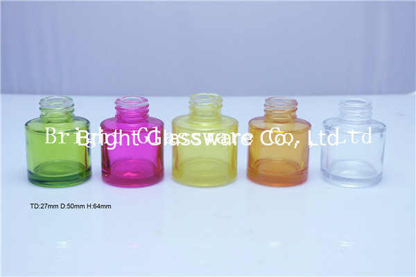 Perfect colorful small glass perfume bottle, cosmetic bottle glass
