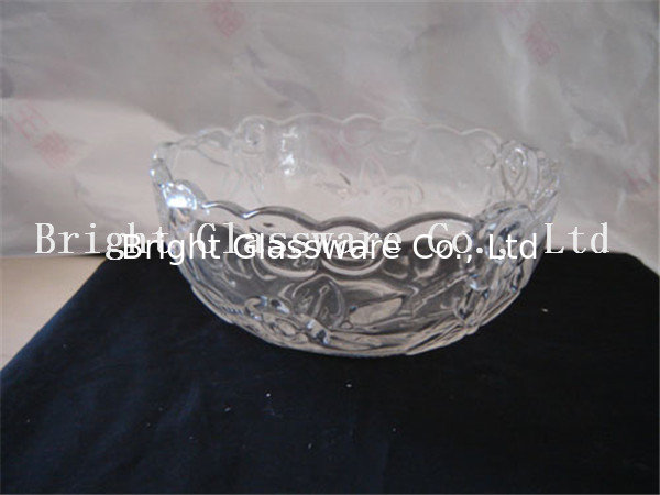 hot sale glass fruit plate for home use and decoration