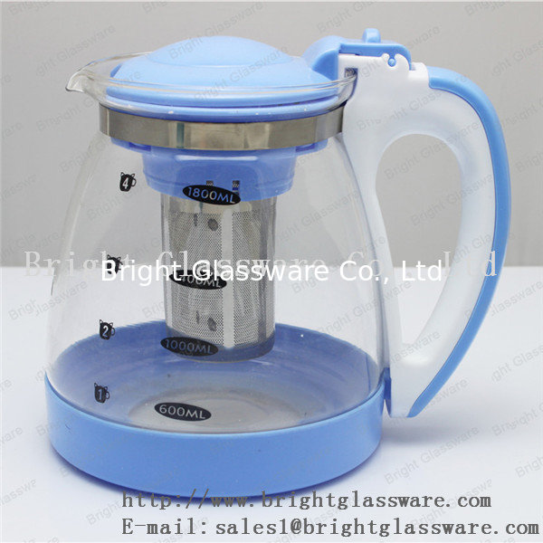 Stocked, Eco-Friendly Feature and Glass tea pot with filter