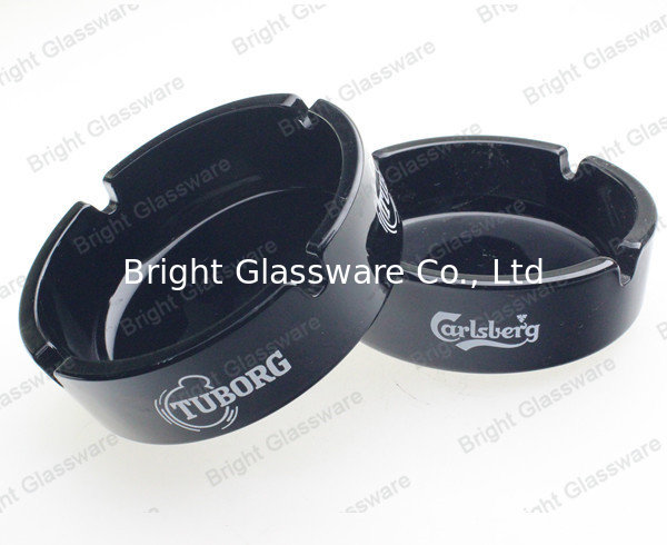 Luxury round solid color glass ashtray for sale
