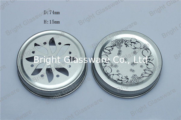 Custom metal lid for mason jar, new design tinplate lid for sale