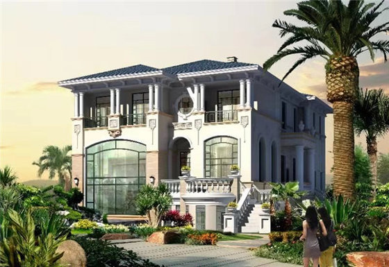 Prefabricated modern light steel villa luxury prefab structural building