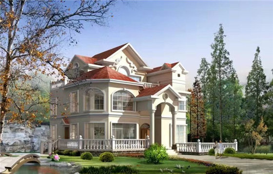 Prefabricated modern light steel villa luxury prefab structural building