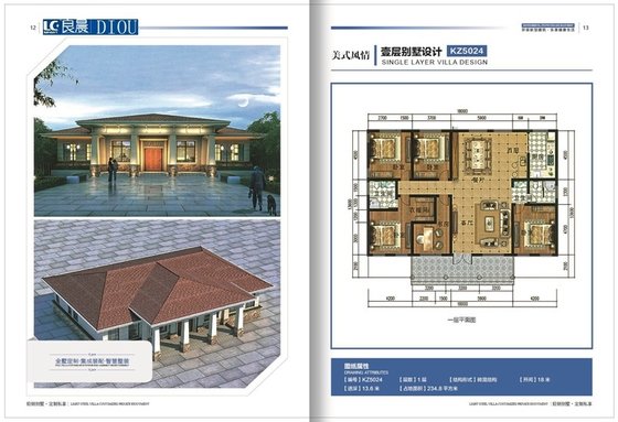 Prefabricated modern light steel villa luxury prefab structural building