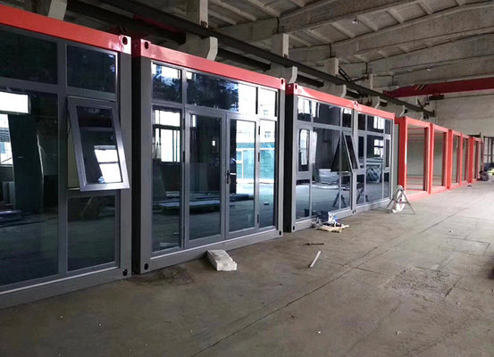 Focus on the project of temporary housing fast LCL packing box glass curtain wall fast LCL living container
