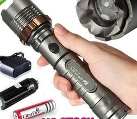 China 18650 High Power Zoomable 2000 Lms Ultrafire Cree XML T6 Rechargeable Led Flashlight Torch supplier