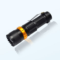 China Waterproof 3 Files CREE Q5 Dimmer Zoom Led Flashlight/Light Taking 14500 Recharging supplier
