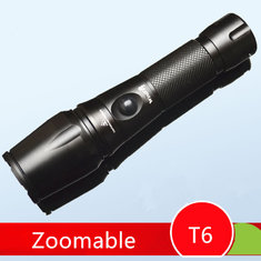 China Flexible Zoom AAA Dry Battery or 18650  Powered 1000 Lms CREE XML-T6 Led Torch/Flashlight supplier