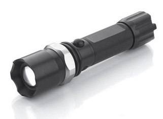 China CREE Zoom Led Flashlight/Torch Taking 18650 Rechargeable Lithium Battery supplier