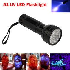 China AA Battery 51 LED Blacklight Ultro Violet UV Flashlight/Torch for Security/Scorpion supplier