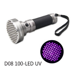 China 100 Lamps 395NM UV flashlight for Glow Stone Product/Urine Detector supplier