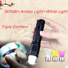 China 365NM+Amber Light+Cree LED flashlight Lamp for Jade Jewelry Amber identification supplier