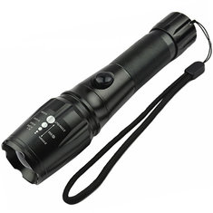 China 5 Light Modes Flexible Zoom Head CREE XML T6 1000 Lms Rechargeable LED Flashlight for Outdoor Sports supplier