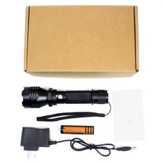 China Wholesales CREE XPE Q5 LED Strong Brightness Rechargeable LED Flashlight Waterproof Handy Torch+18650 battery+charger supplier