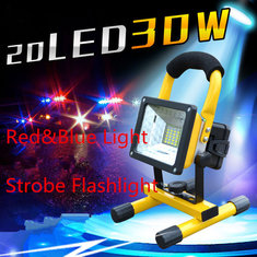 China 30W High Power 24 LED White+Red+Blue Emergency Portable Spotlight for Hunting,Searching Rechargeable Lamp supplier