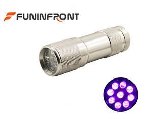 China 9 LEDs 395NM - 410NM Blacklight UV Flashlight for Pets Urine Stains Detector supplier