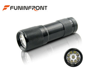 China 365NM Blacklight 9 LEDs UV Flashlight for Passport Fluoreescent Powder Detecting supplier