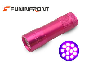 China Aluminum Alloy 12 Leds 395NM UV Flashlight for Fluorescent , Scorpion Detecting supplier