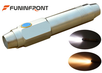 China White Light & Yellow Light Jade LED Flashlight for Gem Appraisal Torch Rechargeable supplier