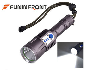 China 1200LMs CREE XM-L L2 Powerful LED Flashlight USB Charging, 5 Modes Bike Lights supplier