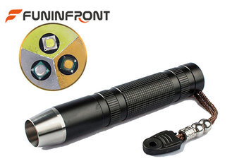 China 3 Light Source Pro Jade LED Flashlight Working with 18650 Li-ion Battery supplier